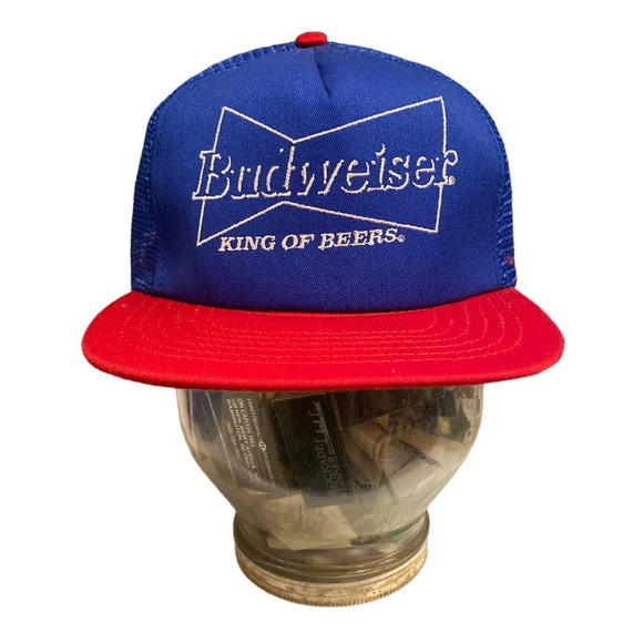 Budweiser | Accessories | Vintage Budweiser King Of Beers Trucker Hat ...